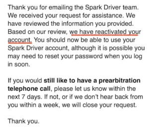 Deactivated by Spark? Steps to appeal and get your account back ...